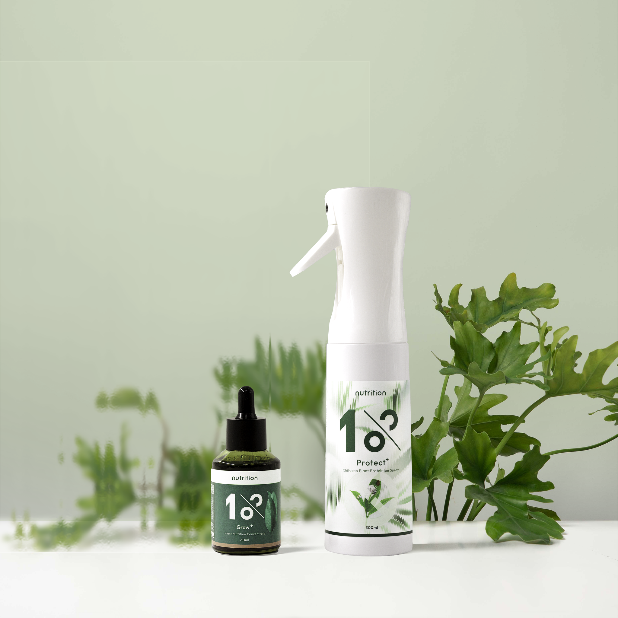 1% nutrition植物關鍵｜【經典養護no.1】1% 營養驅蟲進階養護組 ｜Grow+ 植物營養精華 × Protect+ 植物驅蟲噴霧